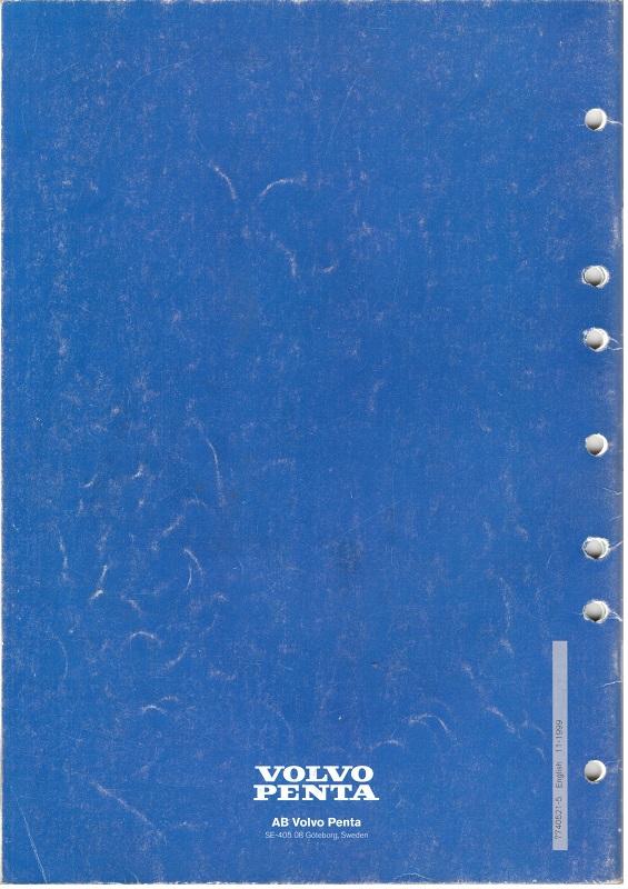 Operator/Instruction Book for 31-43 Series Engines - Old Stock, Volvo ...